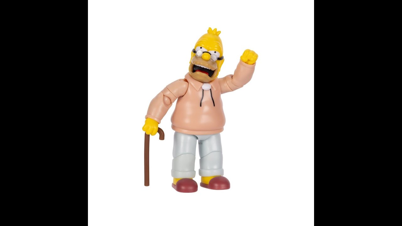 Jakks Pacific The Simpsons Abe Simpson figure review - YouTube