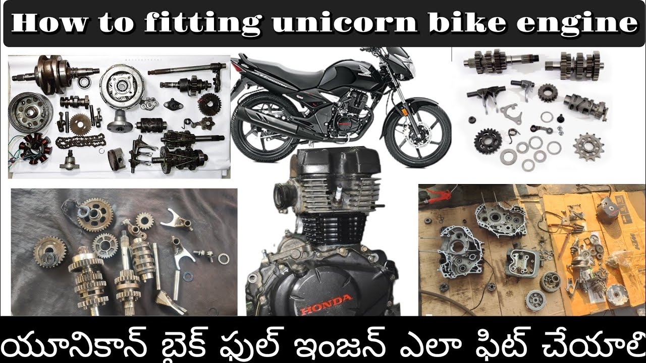 how to fitting unicorn bike full engine #unicorn #honda #bikemechanic # ...