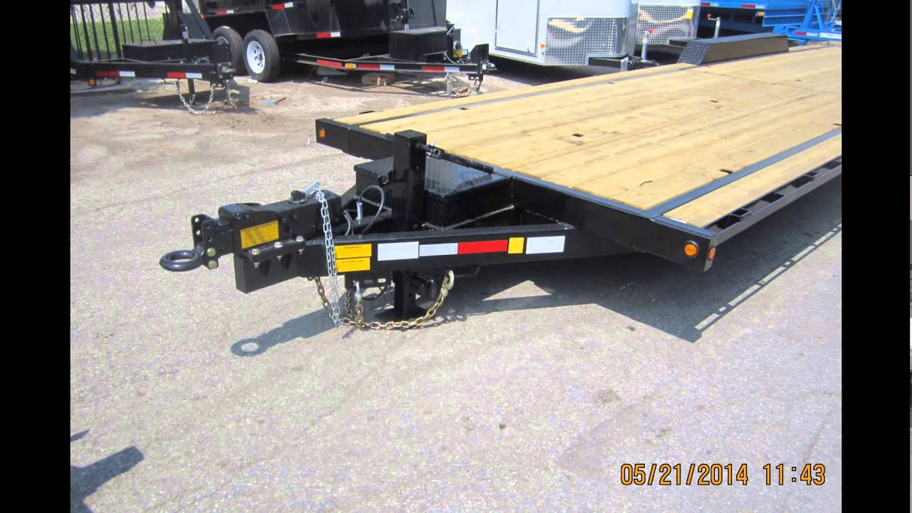 Hydraulic Brake-Deck Over Wheels Trailer - YouTube