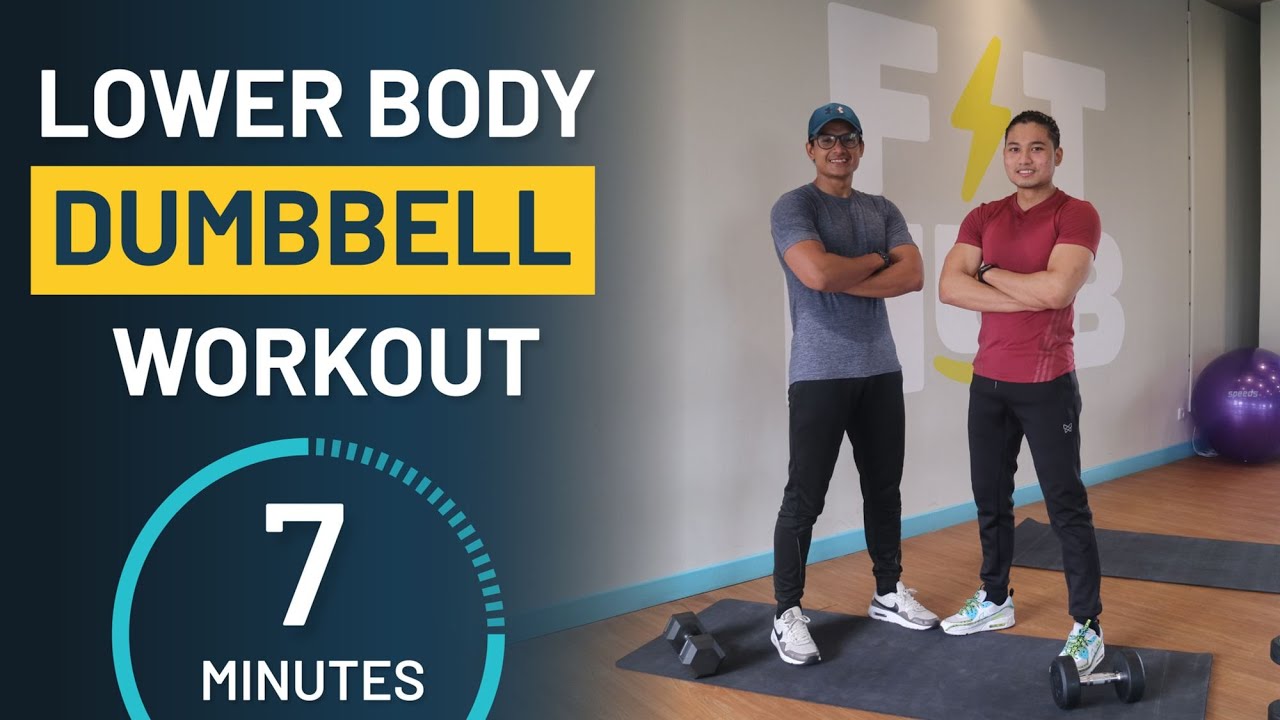 7 Menit Lower Body Dumbbell Workout - YouTube