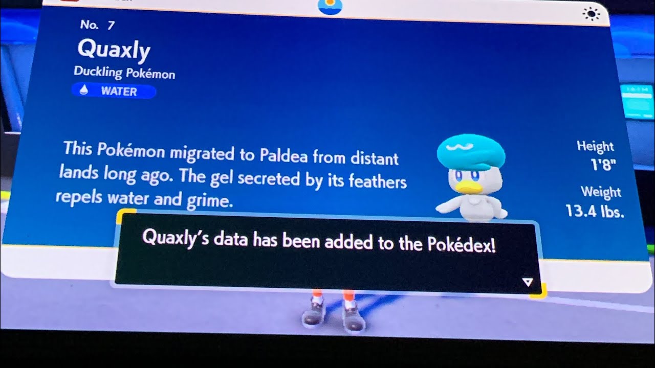 Dot Quaxly mystery gift ! Pokemon Scarlet gameplay - YouTube