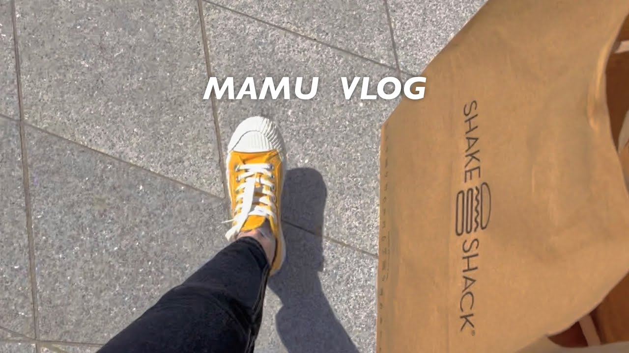 Vlog 대학생 브이로그👩💻 동대문 스타벅스 카공하고 쉐이크쉑버거 사오기🍔 연남동 홍대에서 친구랑 놀기 크로플 먹고
