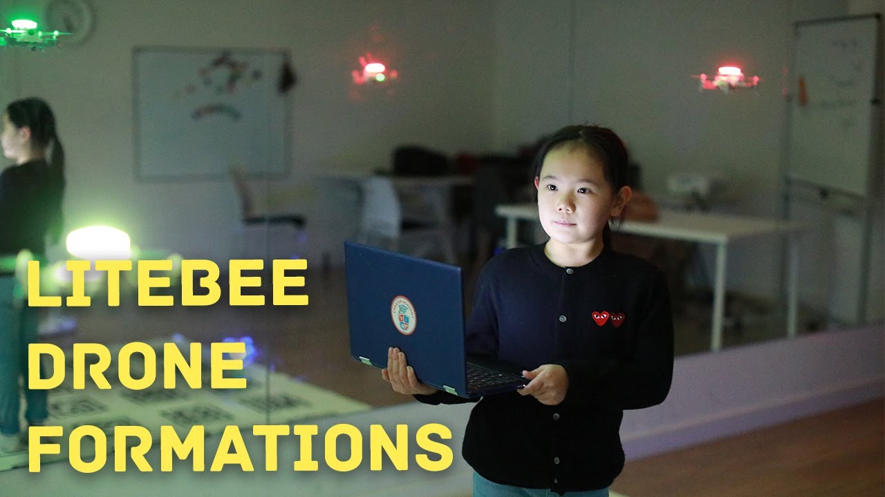 LiteBee Drone Formation Testing - YouTube