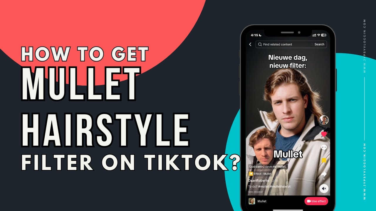 How to get the Mullet Filter on TikTok? - YouTube