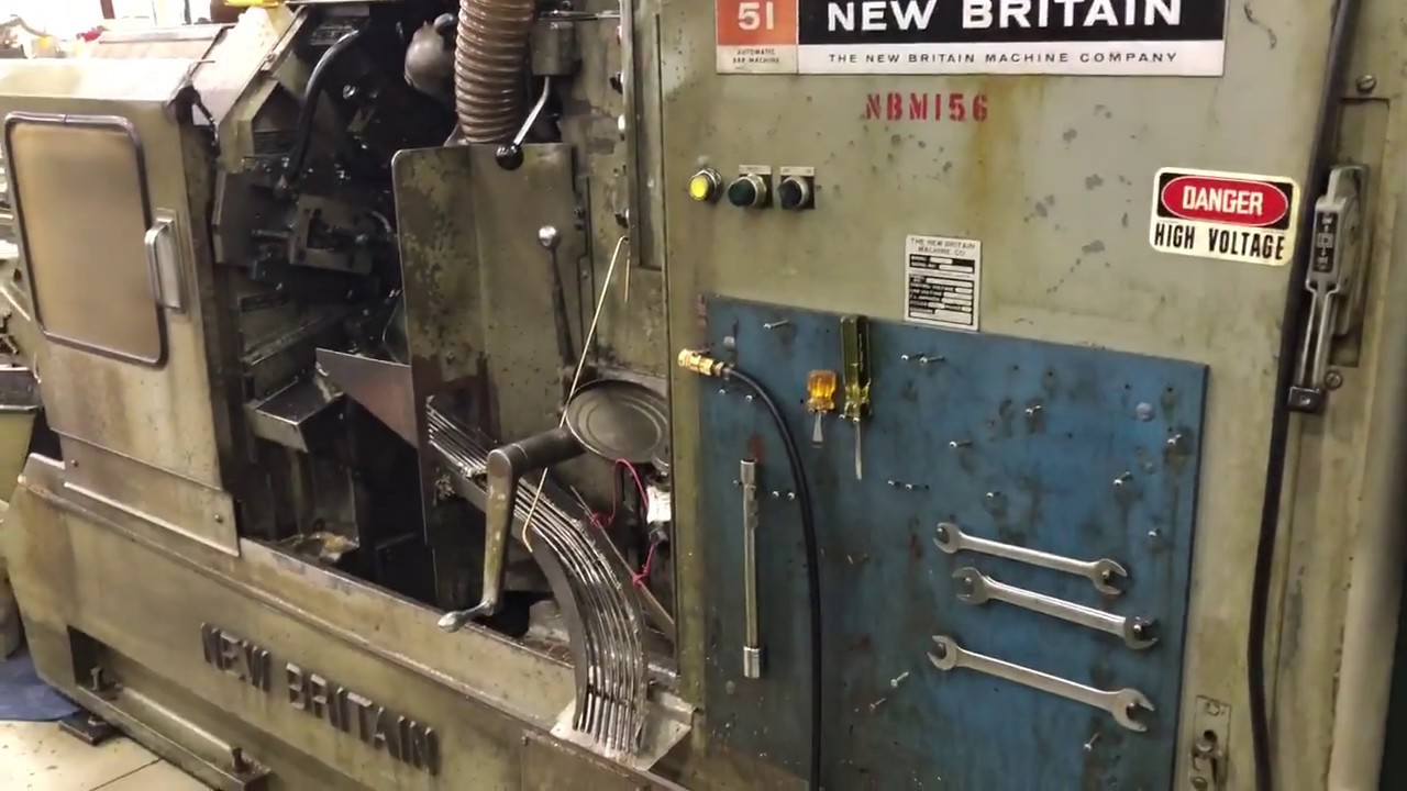 New Britain Model 51 screw machines - YouTube