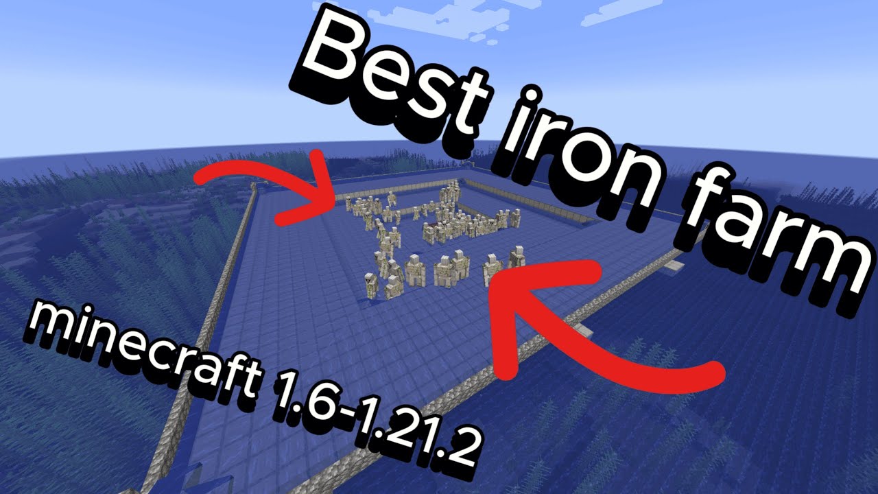 Iron mining farm in minecraft - YouTube