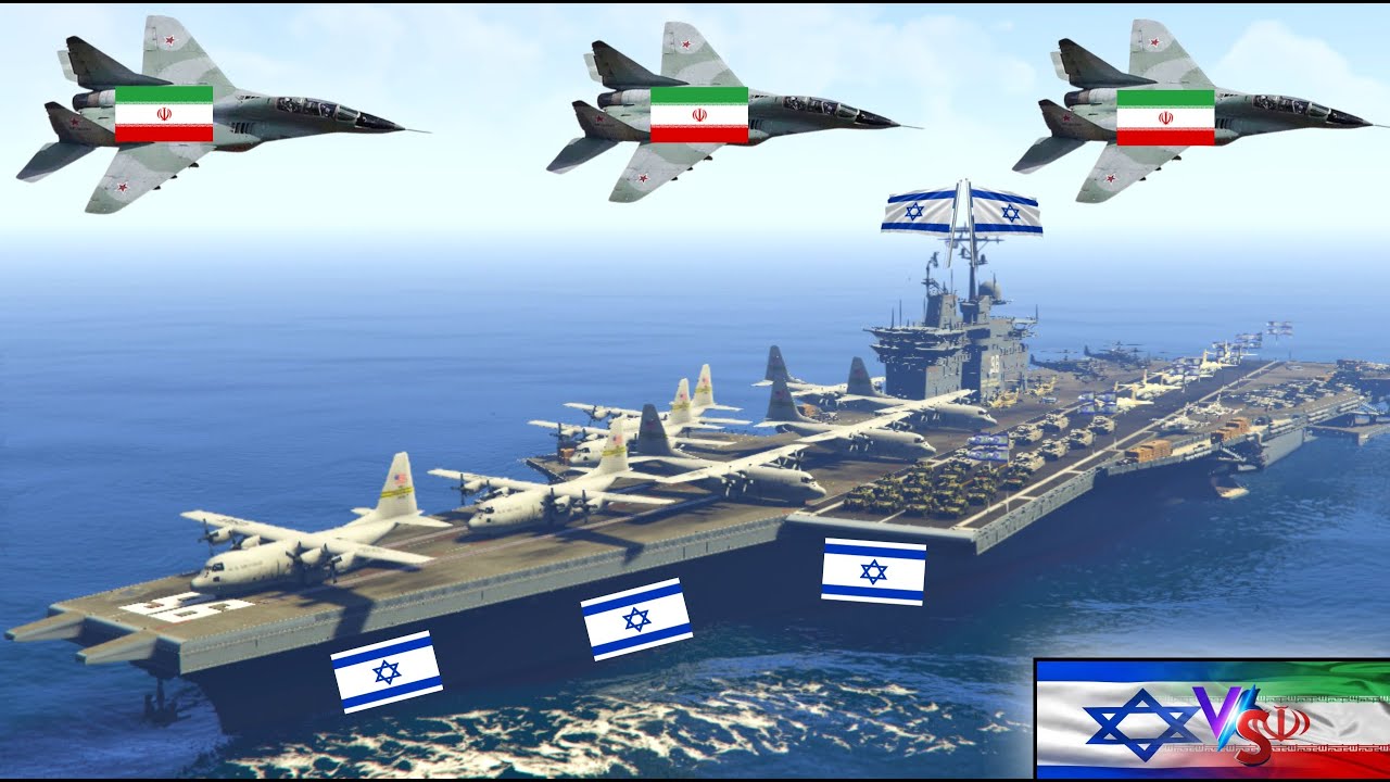 Irani Combat Flanker Fighter Jets Attack on Israeli Biggest Navy ...