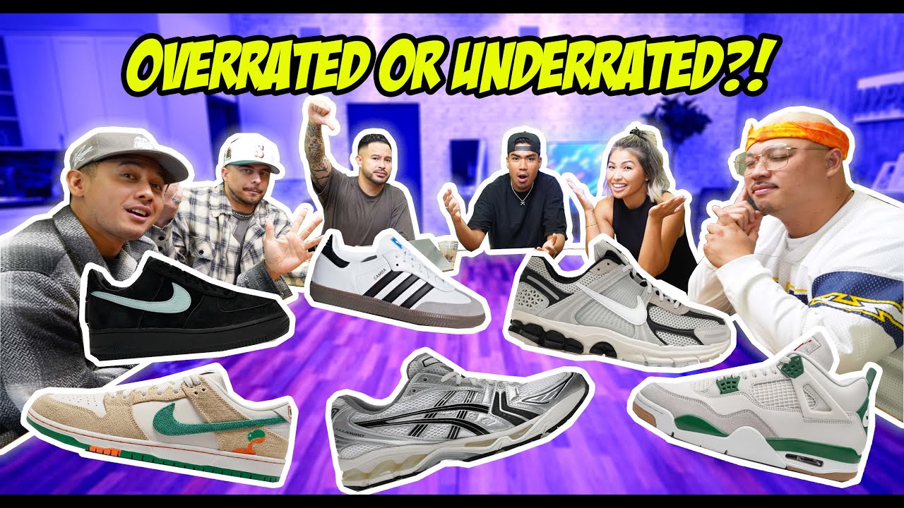 MOST POPULAR SNEAKERS OF THE YEAR - OVERRATED OR UNDERRATED?! - YouTube