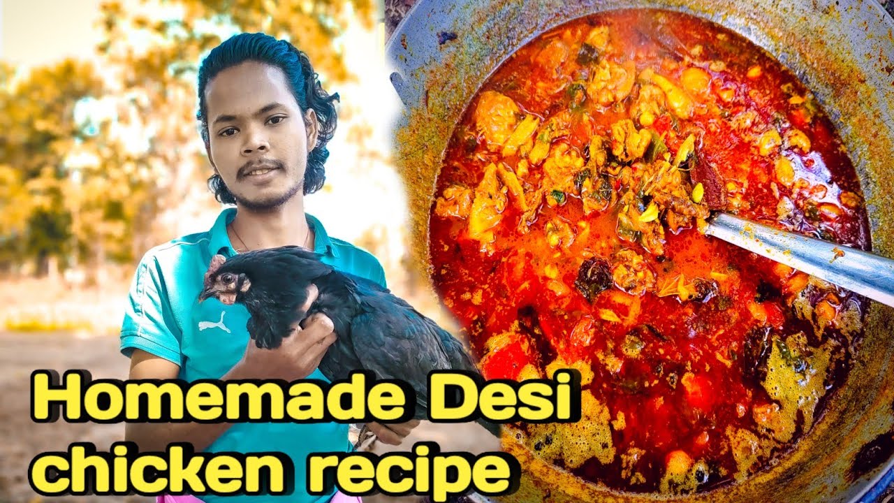 Homemade Desi chicken recipe cg odia pila vlog cp pathar Desi chicken ...