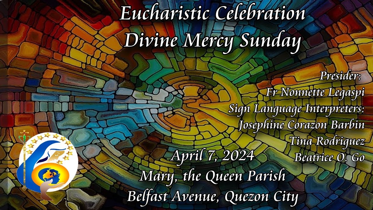 ♥ Holy Mass w/ Sign Language♥ Divine Mercy Sunday-April 7, 2024 ♥ - YouTube
