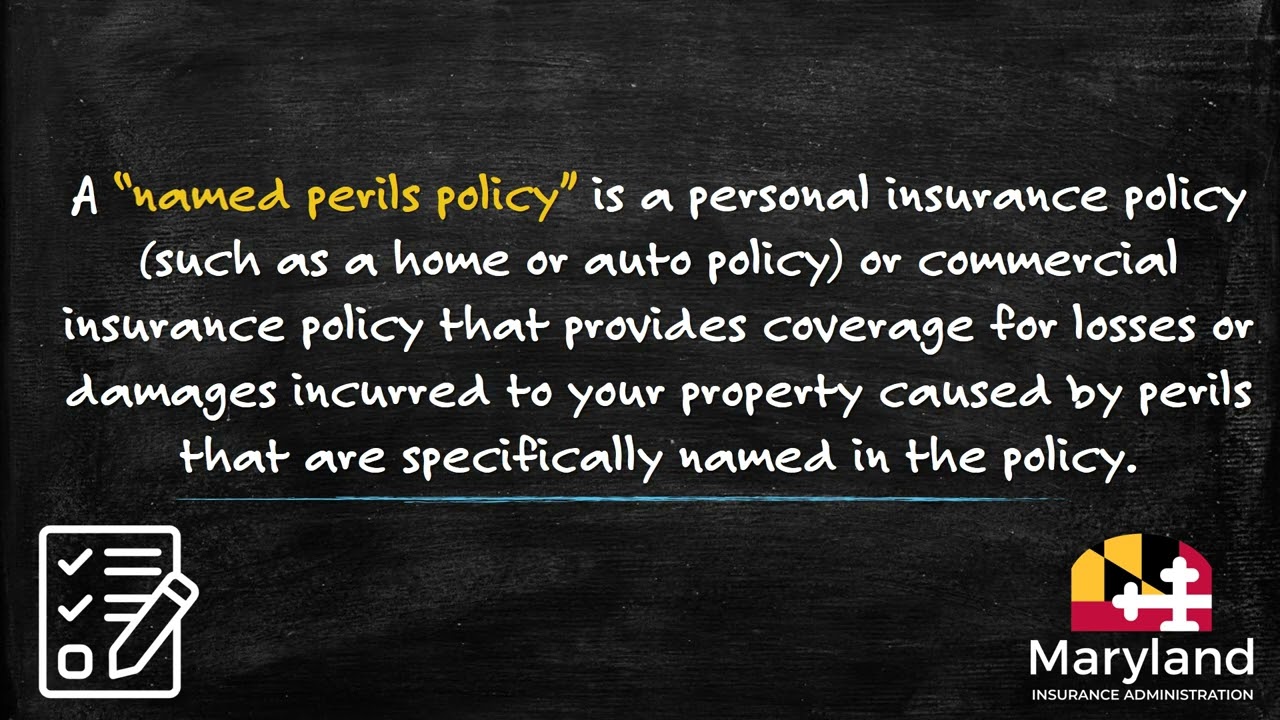 named perils policy - YouTube