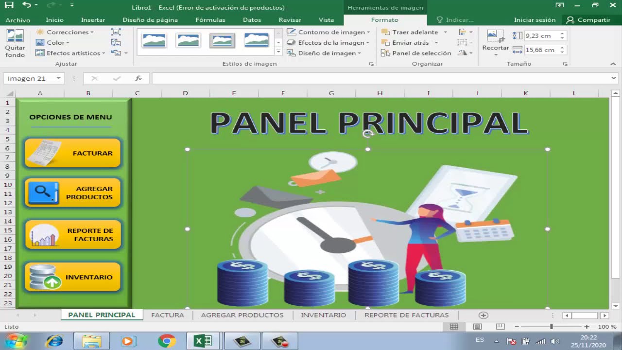 SISTEMA DE FACTURACION CON MINI FACTURA O TICKET FACTURA EN EXCEL 2016 ...