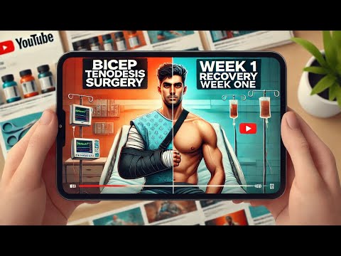 Biceps Tenodesis Surgery Recovery - Week One - YouTube