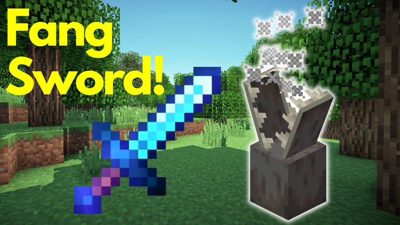 [MCPE] How To Get A Fang Sword On Minecraft Using Commands! - YouTube