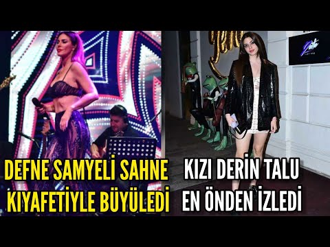 Defne Samyeli Sahnede izleyenleri elbisesiyle adeta büyüledi!