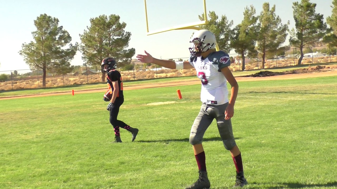 2017 Peewee Hemet Hawks vs Apple Valley Rebels - YouTube