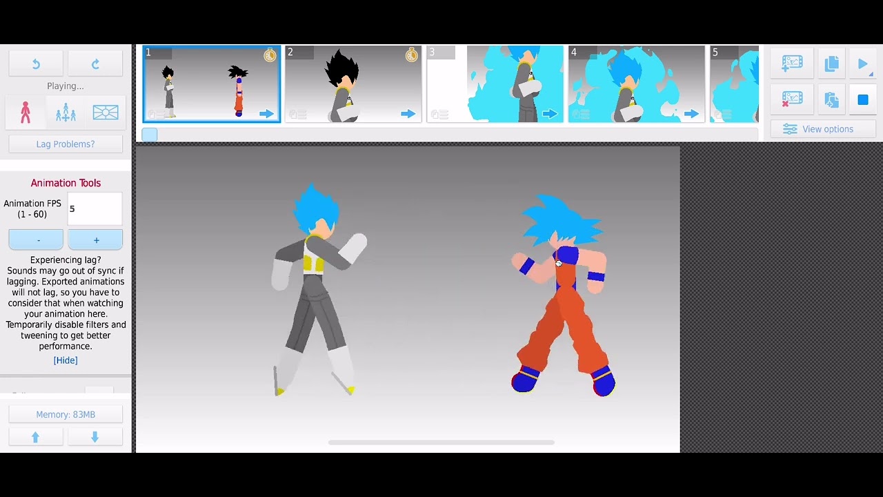 Goku vs Vegeta stick nodes edition - YouTube