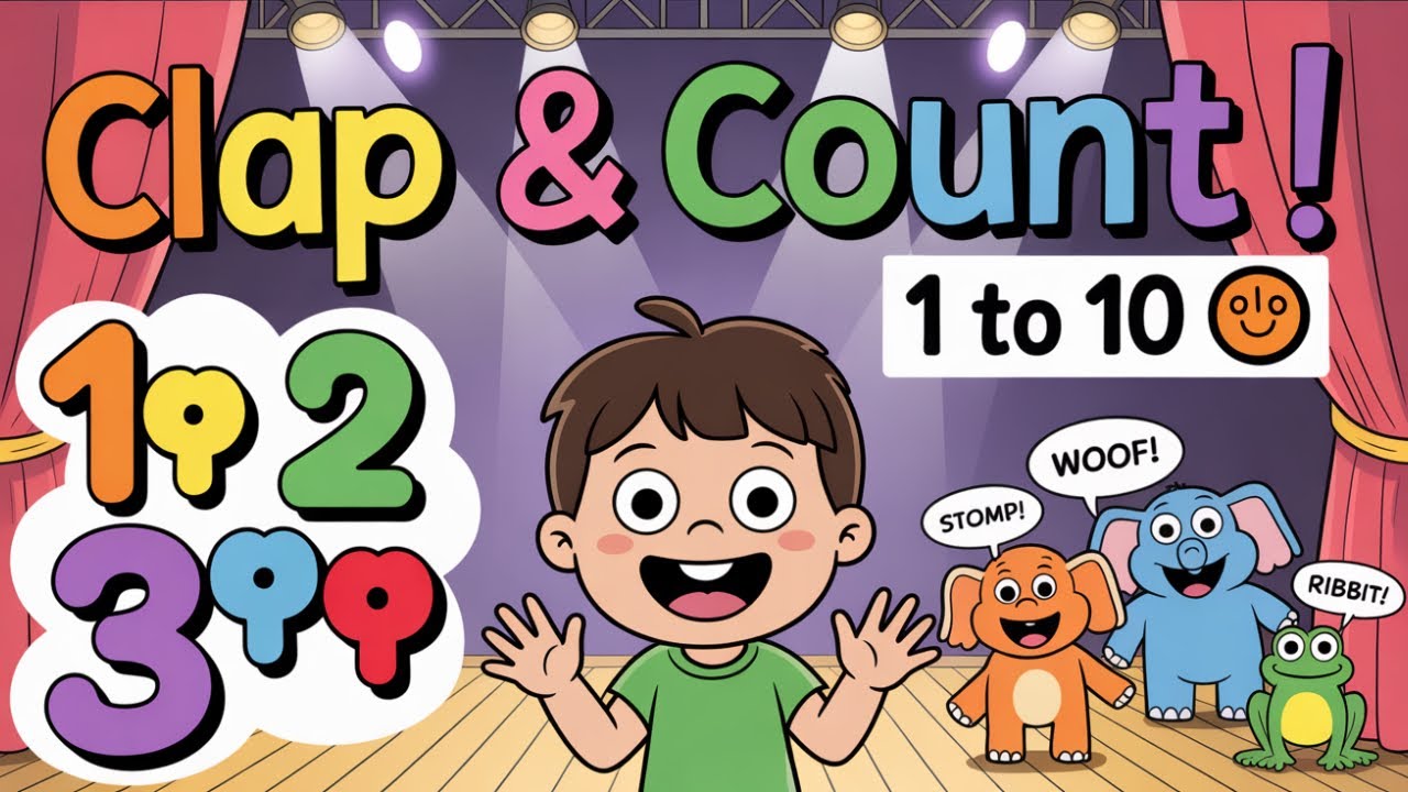 🎵 Count With Me 1–10 Fun Learning Song for Kids Movement + Animal ...