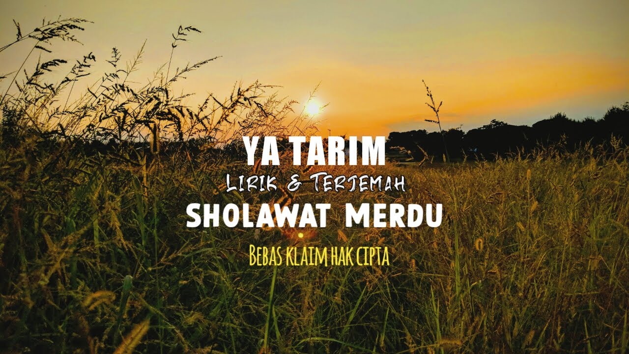 Ya Tarim Sholawat merdu - Lirik dan Terjemahan || No Copyright - YouTube