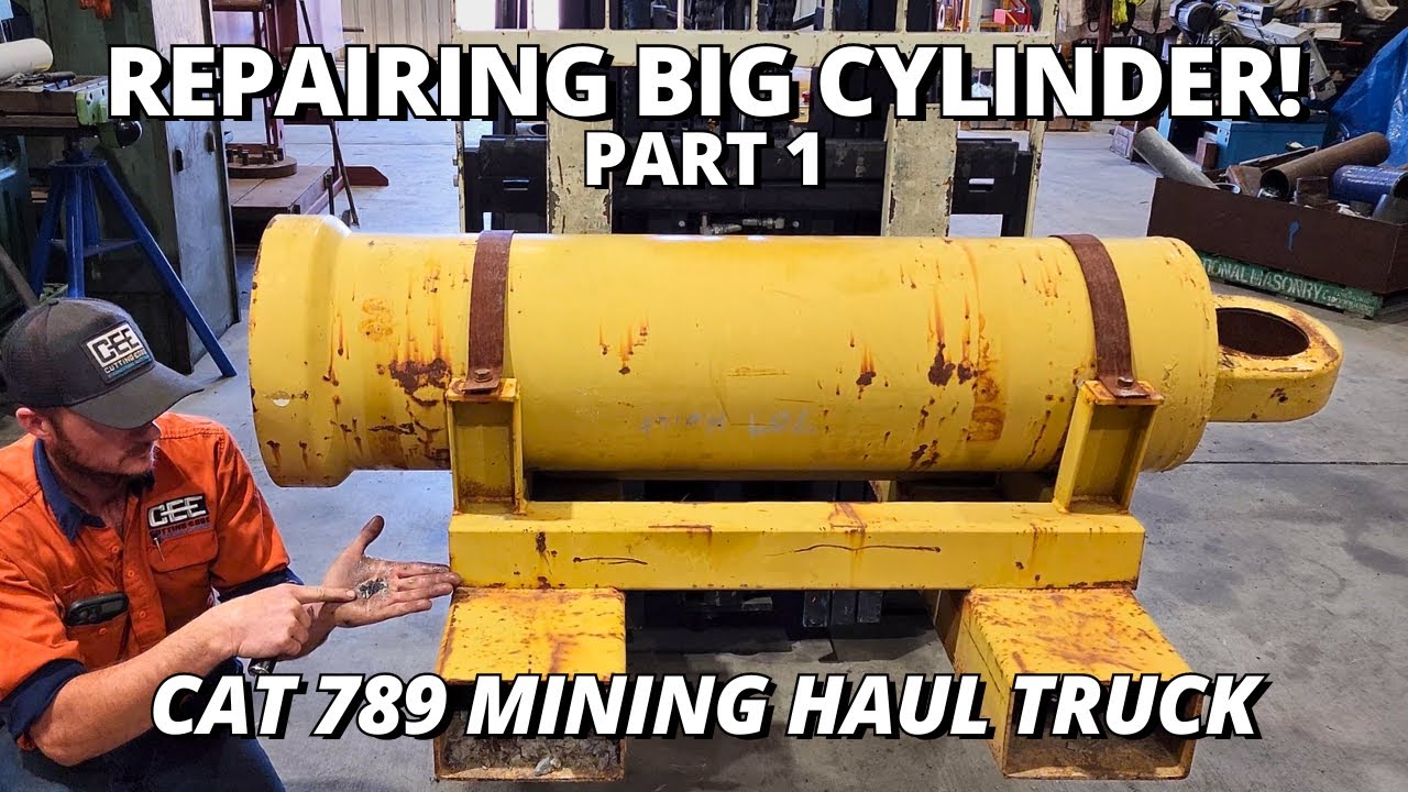 Repairing a BIG Mining Truck Cylinder Barrel | Part 1 | Machining ...