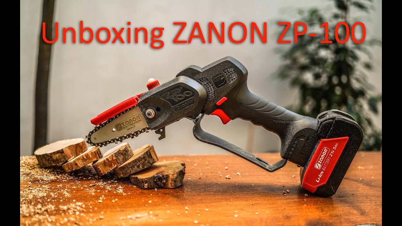 Tο καλύτερο μικρό αλυσοπρίονο μπαταρίας Unboxing ZANON ZP-100, όλα όσα ...