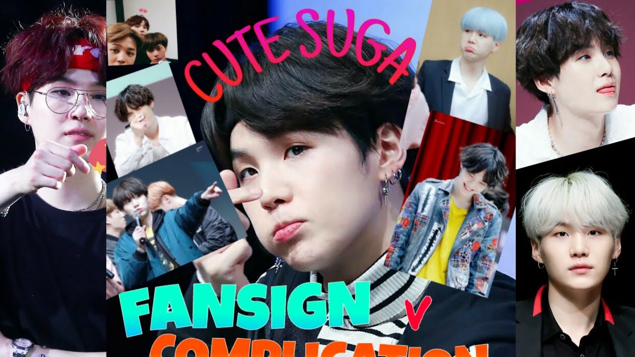 SUGA FANSIGN MOMENT | 방탄소년단 슈가 - YouTube
