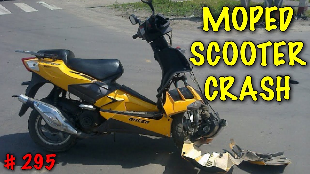 MOPED SCOOTER CRASH AND FAIL COMPILATION # 295 - YouTube