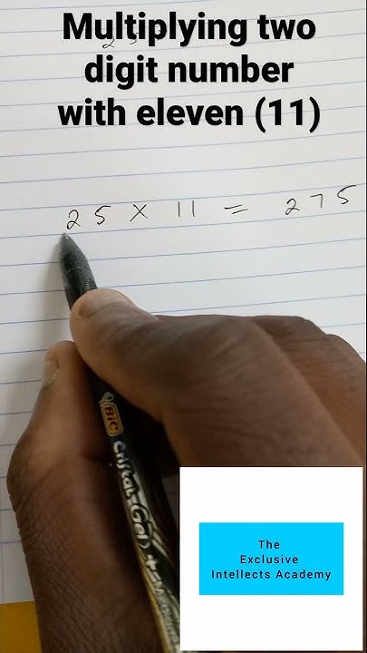 Multiplying two digit number with eleven (11) - YouTube