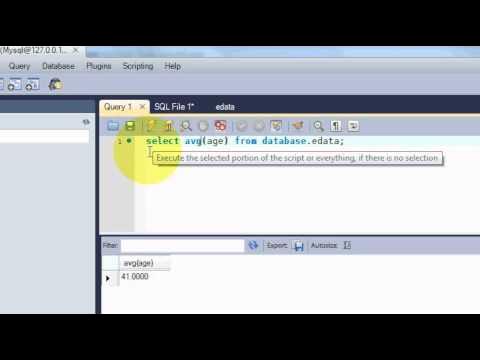 Beginners MYSQL Database Tutorial 10# MySQL COUNT,MAX,MIN,AVG & SUM Function - YouTube