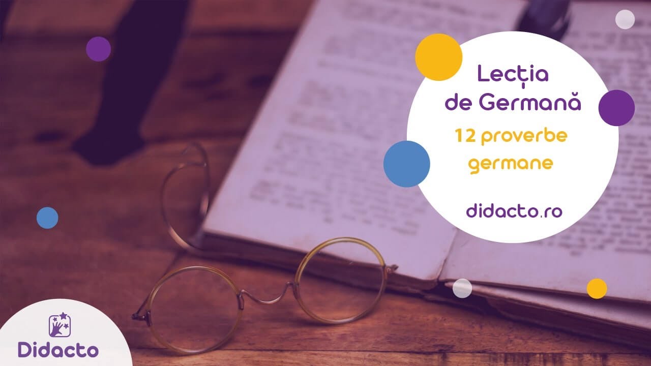 Învață Germană pentru Copii - Lecția 60 - 12 proverbe germane - YouTube