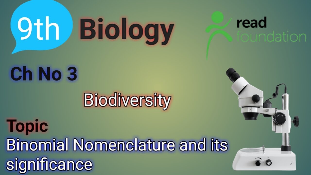 9th biology Ch No 3 Lecture No 20 Binomial nomenclature and its ...