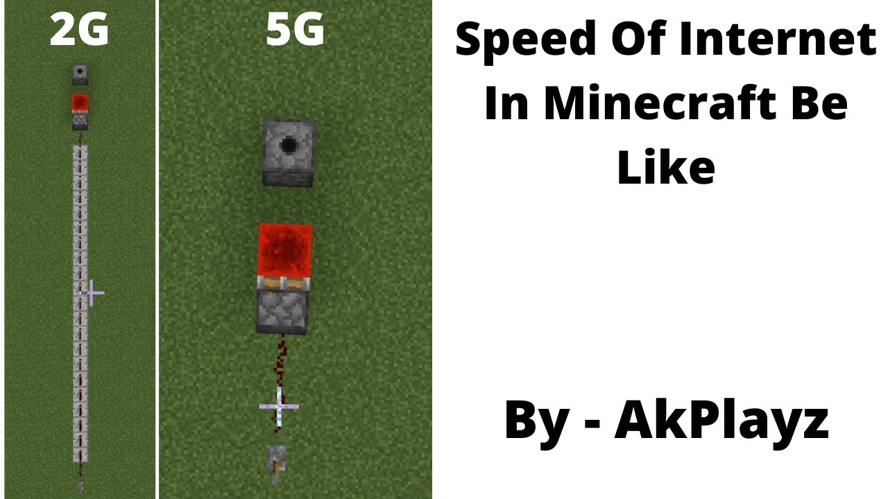 Speed Of Internet In Minecraft Be Like... | Minecraft | AkPlayZ - YouTube