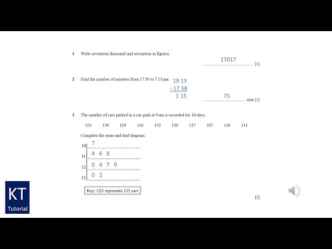 Math Walkthrough - IGCSE 2020 until 22 Specimen Paper 1(A) - 0580/01