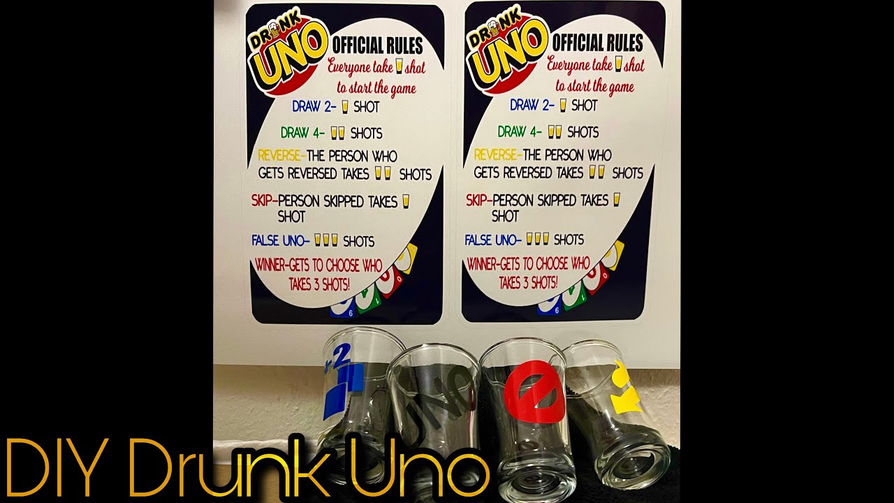 DIY Drunk Uno💛| CreationsByKiaa - YouTube