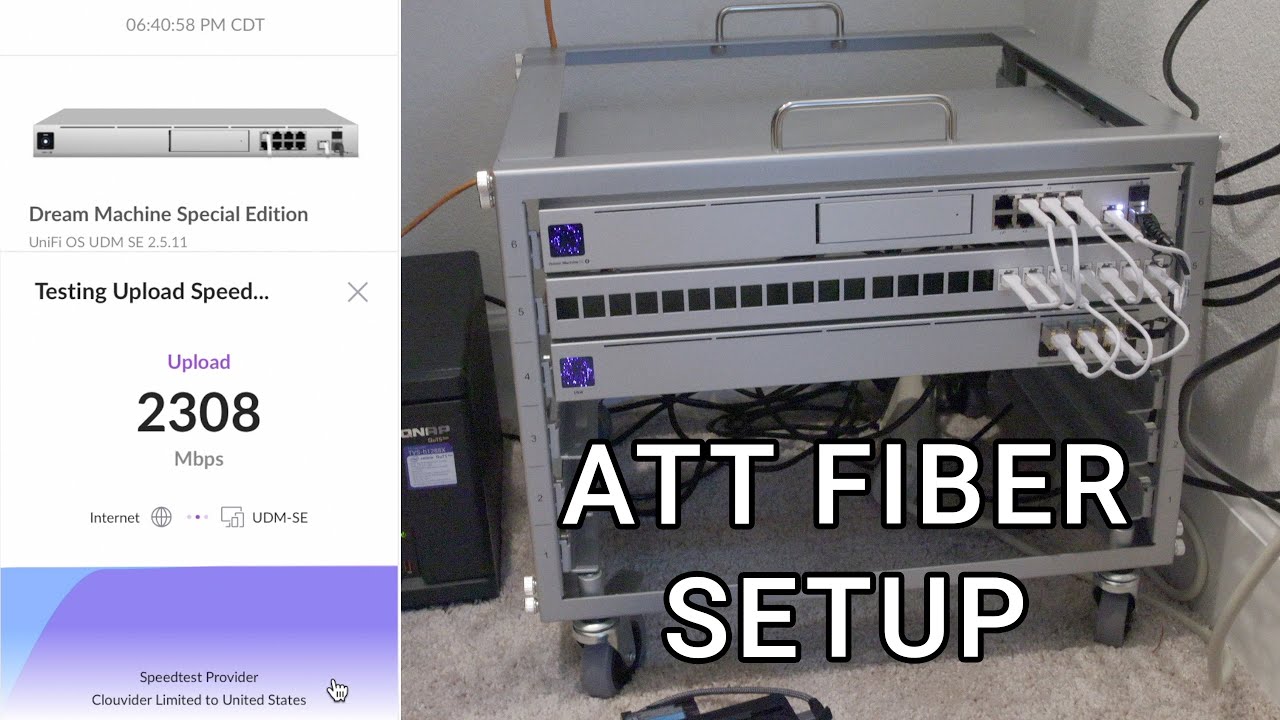 ATT 2 5 Multi Gig Fiber Setup YouTube