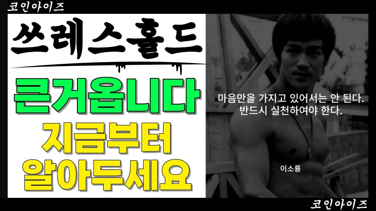 쓰레스홀드 지금 사두세요 큰 거 옵니다 쓰레스홀드코인쓰레스홀드코인전망쓰레스홀드코인매수가쓰레스홀드코인