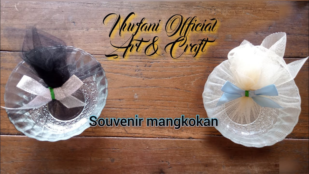 cara membungkus mangkok untuk souvenir pernikahan sendiri menggunakan ...