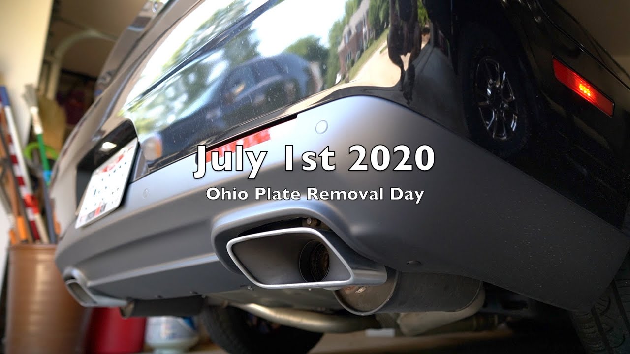 July 1st 2020 Ohio Front License Plate Sto N Sho Removal! - YouTube