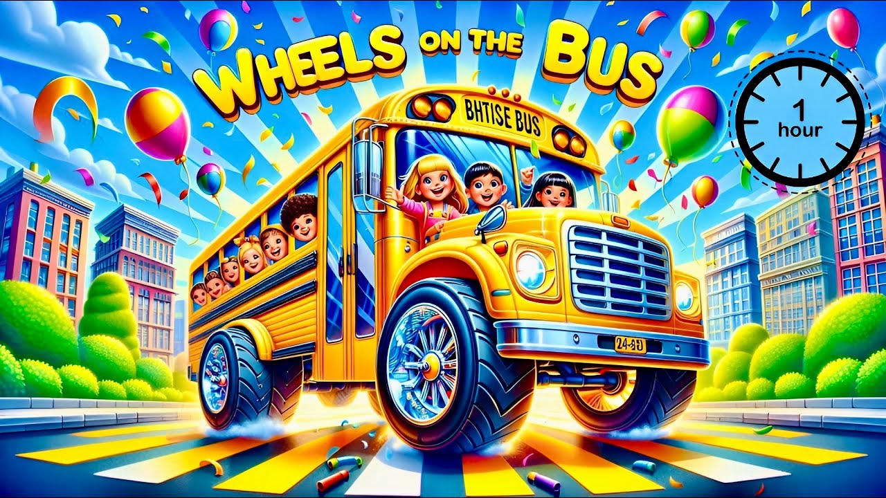 [1 HOUR LOOP] 🚌 Wheels on the Bus (Play Version) 🎶 | Nursery Rhymes ...