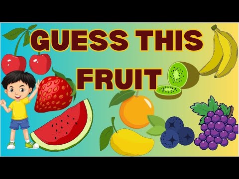 FRUITS NAME Quiz for Kids.English WORDS. Guess the fruit #kidslearning ...