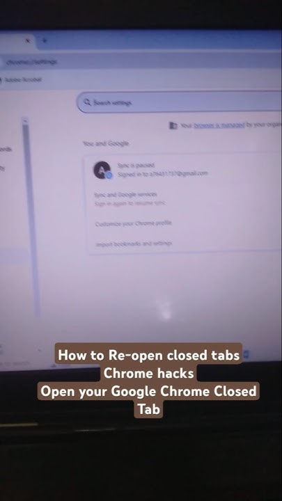 How to Re-open closed tabs Chrome hacksOpen your Google Chrome Closed Tab #computertricks - YouTube