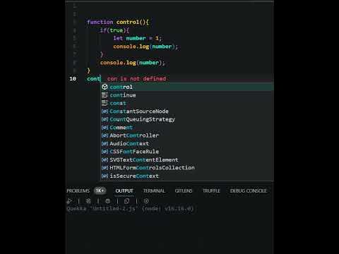 Declare variable with let have block scope in Javascript. #shorts #javascript #programming - YouTube