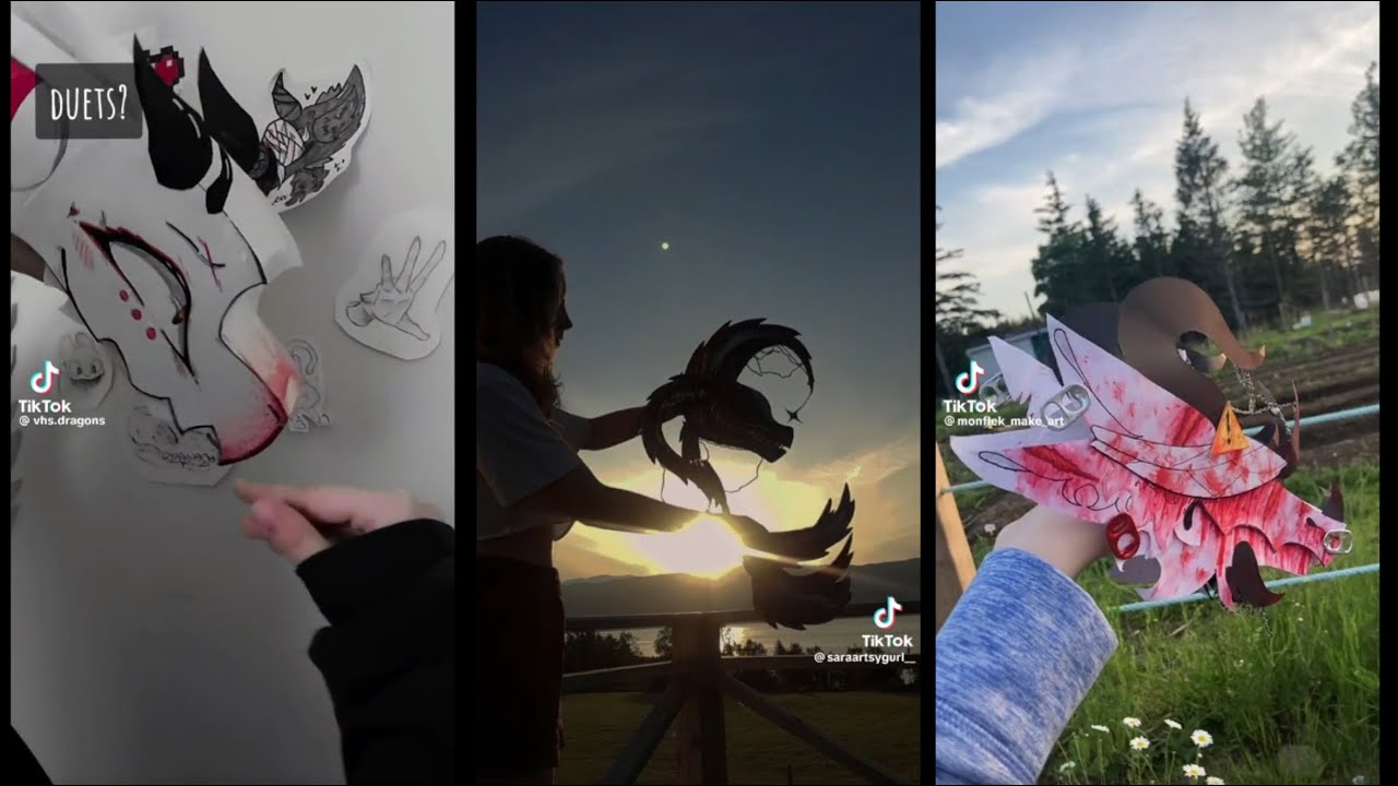 Paper Dragon Puppet Compilation 3! - YouTube