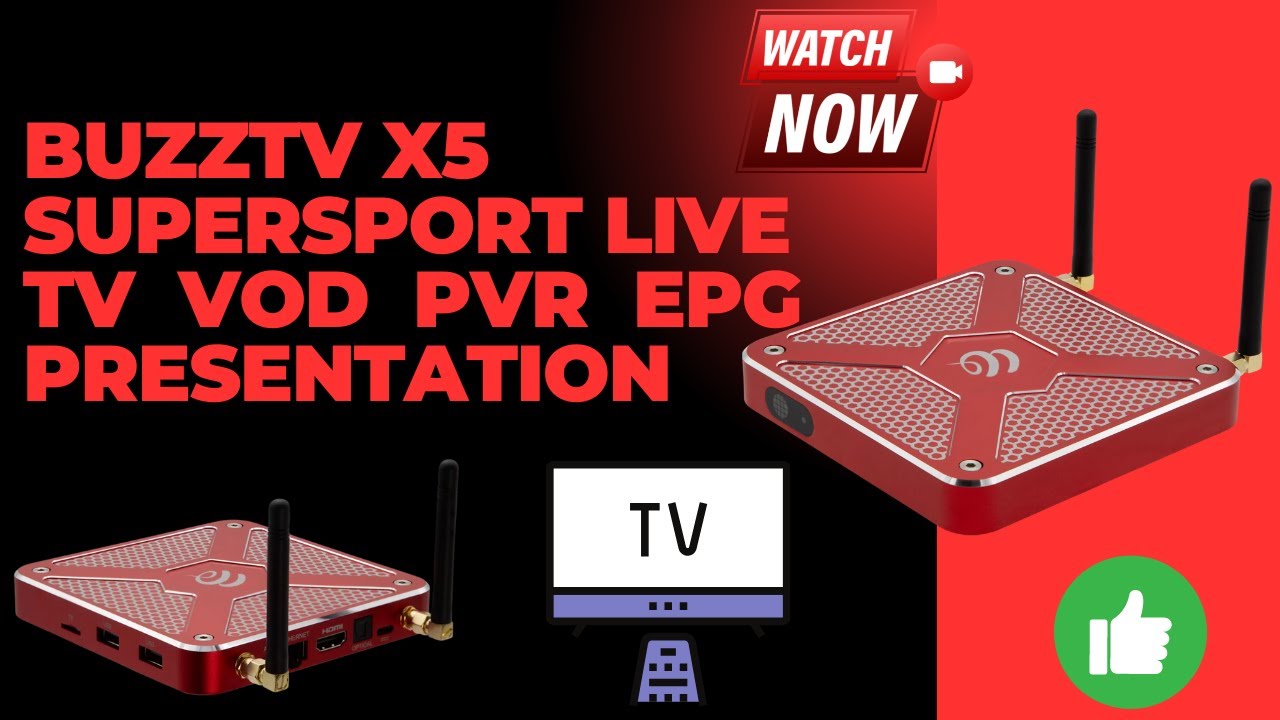 BuzzTV X5 SuperSport | Live TV | VOD | PVR | EPG Presentation - YouTube