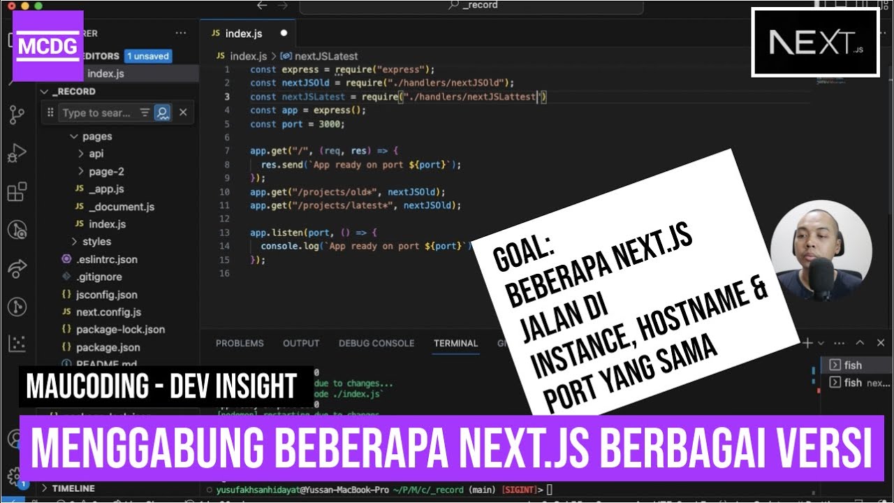 Menggabungkan Beberapa Project Nextjs Berbagai Versi Menjadi Satu Service Dev Insight