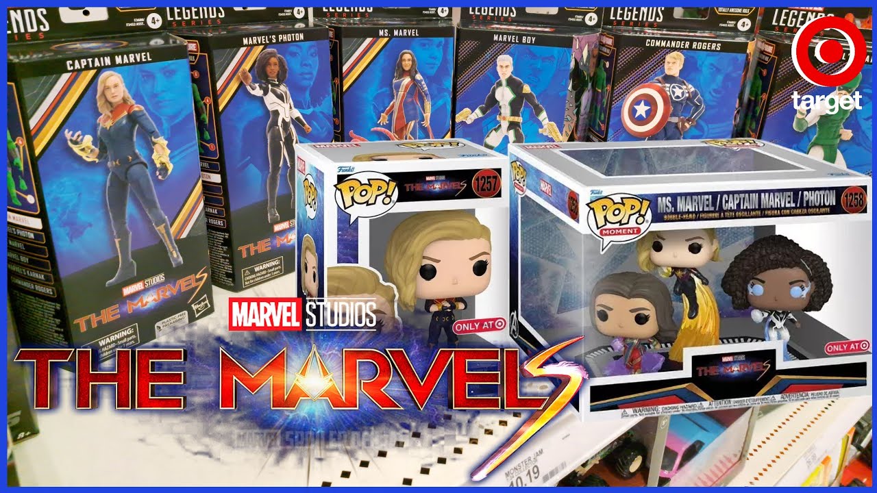 The Marvels Movie New Toys Soar Into Target! Captain Marvel, Nick Fury ...