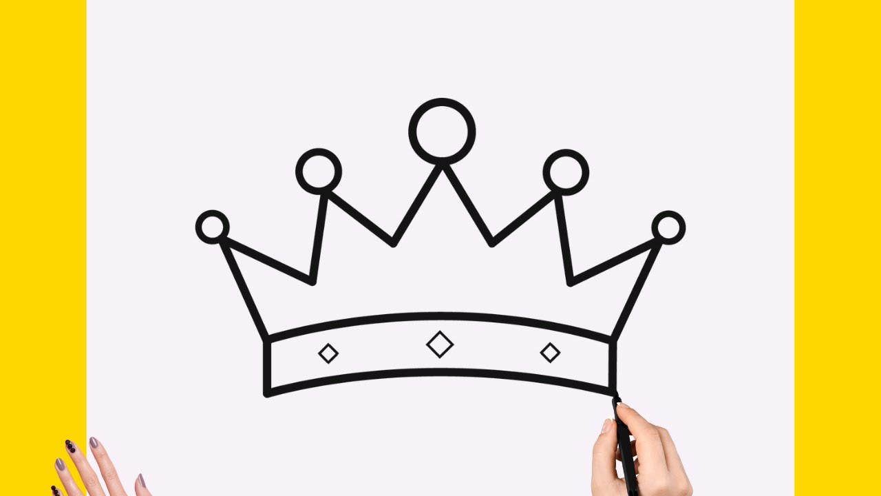 How to Draw a Crown | Easy (Step-by-Step) KING CROWN Drawing Tutorial ...