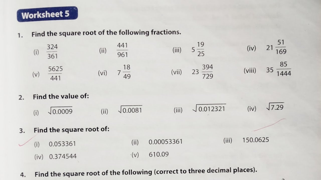 Dav Class 8 Maths Chapter 1 Worksheet 5 All Questions Solved YouTube Dav Class 8 Maths Chapter 1 Worksheet 5 All Questions Solved YouTube