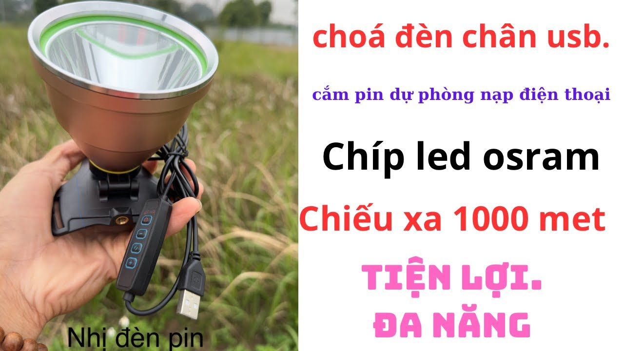 CHÓA ĐÈN CHÂN CẮM USB. [DÙNG CHO PIN DỰ PHÒNG ] . - YouTube