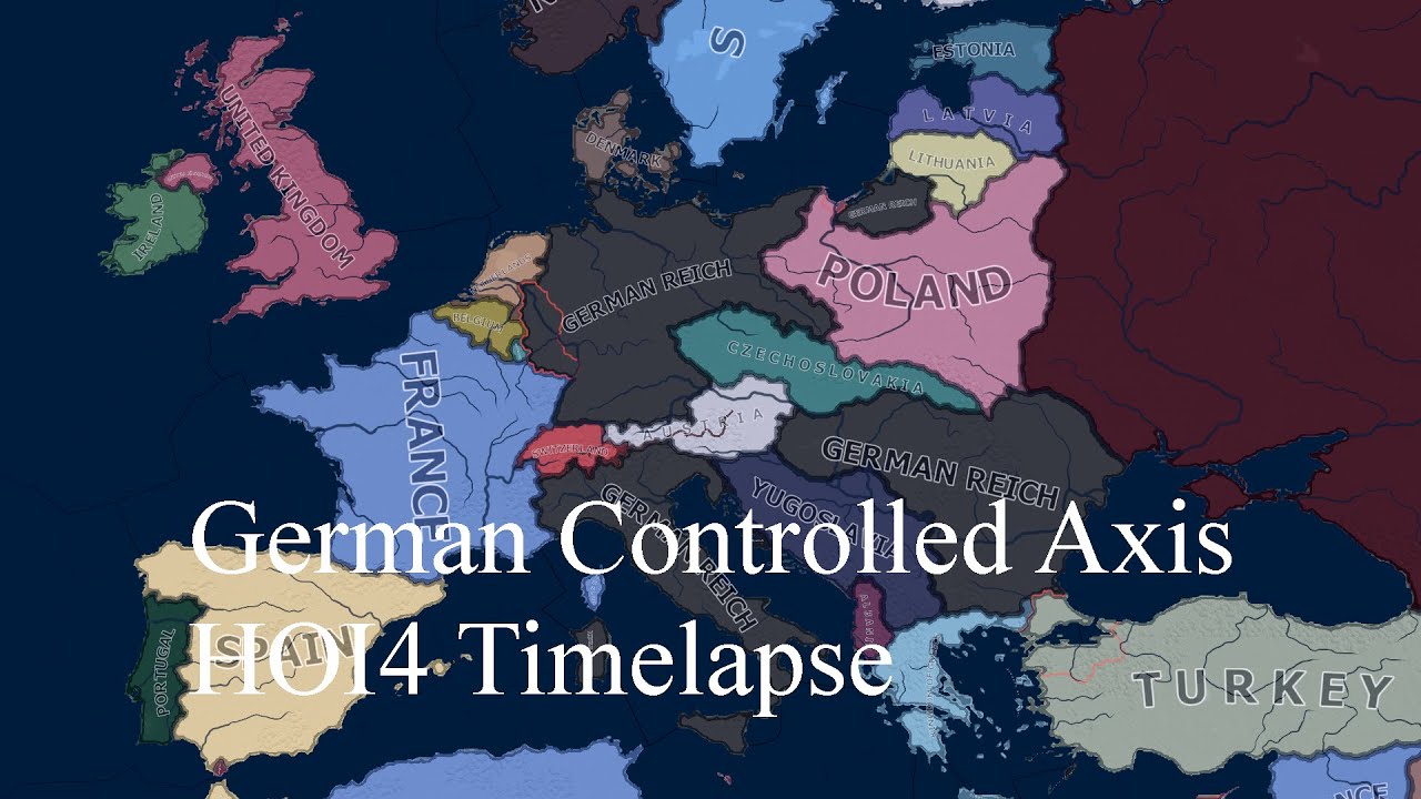 What if Germany Annexed the other Axis Members in 1936? | HOI4 Timelapse - YouTube